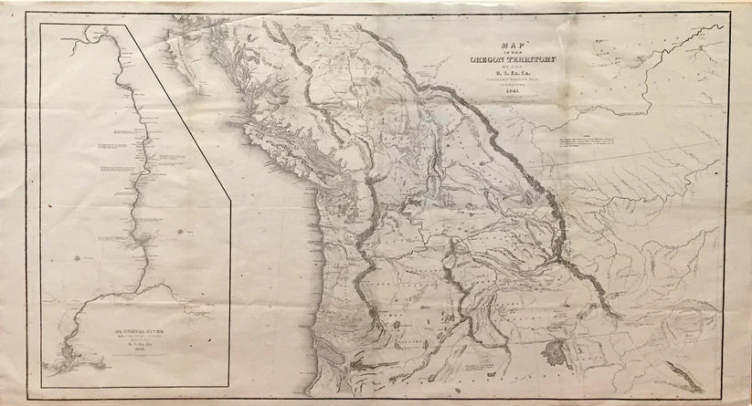 CHARLES WILKES. Map of the Oregon Territory. 1841. – Arader Galleries