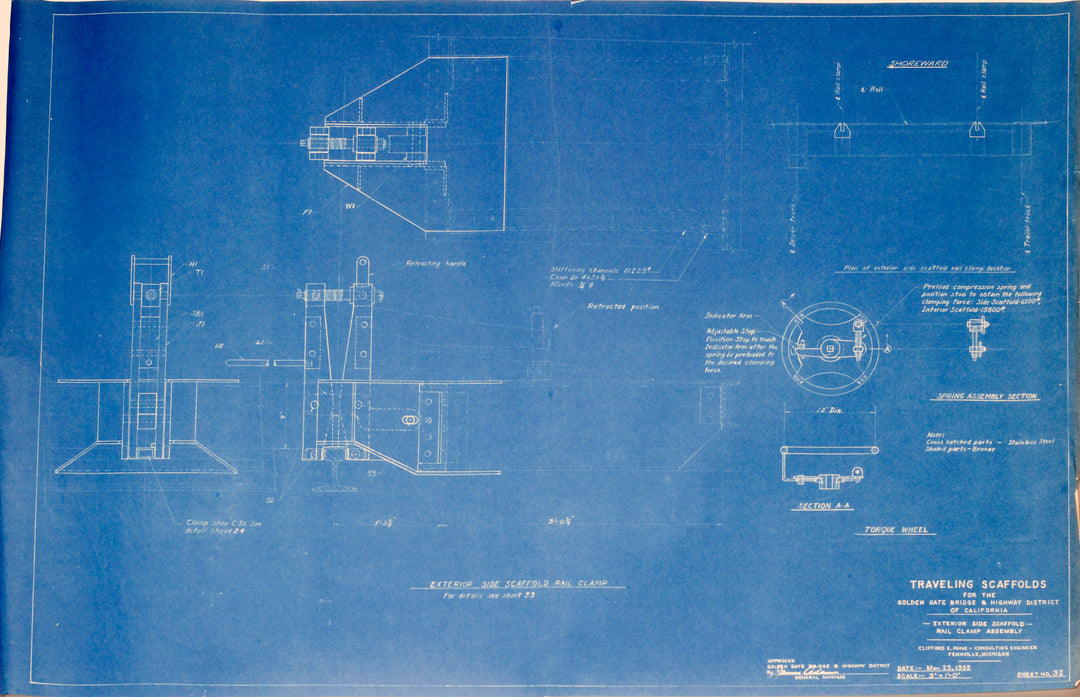 Golden Gate Bridge Blueprints – Arader Galleries